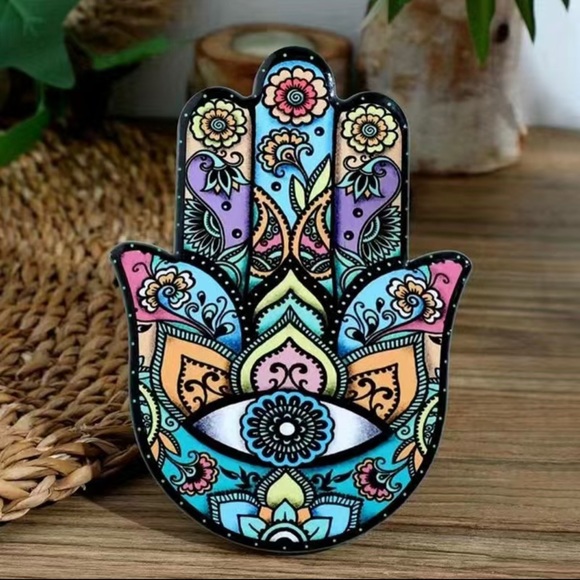 Accents | Ceramic Evil Eye Decor Colorful Standinghanging Piece | Poshmark